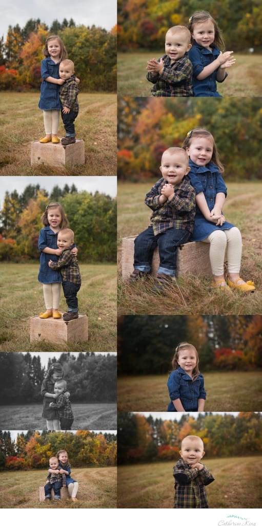 CT Family Photographer | Adorable sibling Fall session